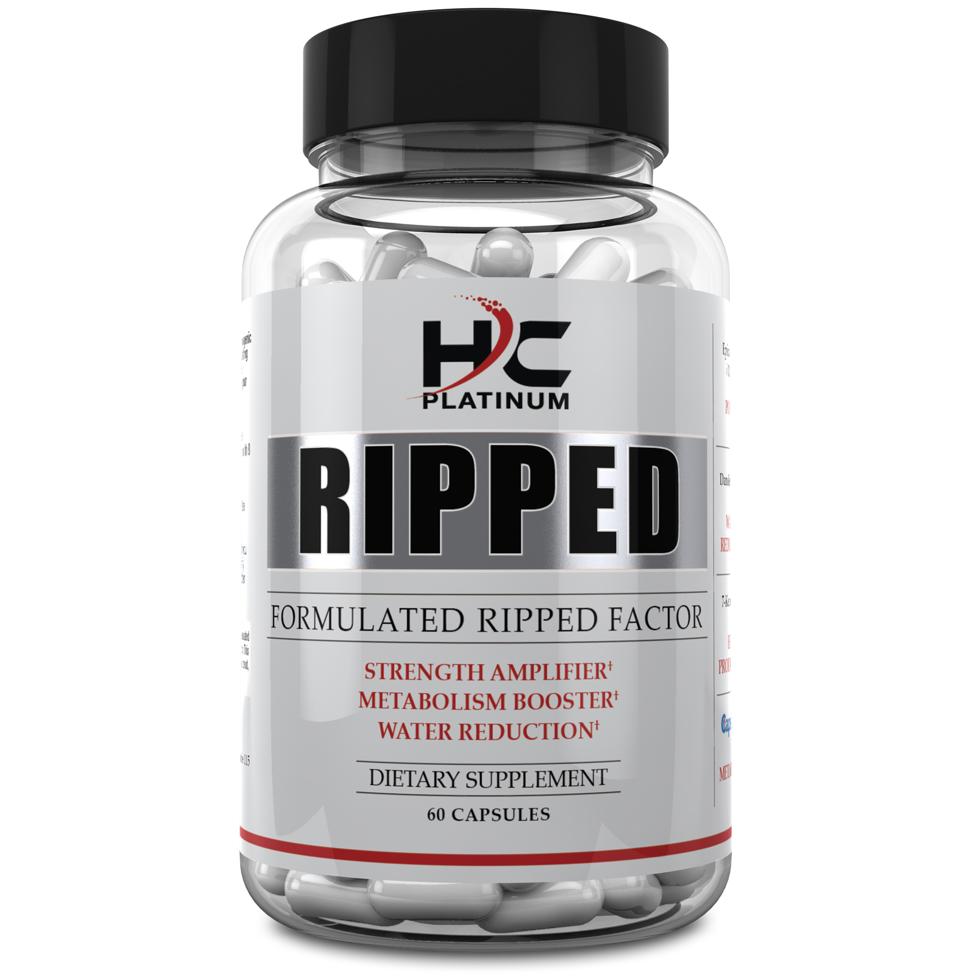HARDCORE RIPPED: Strength Amplifier, Metabolism Booster, Water ...